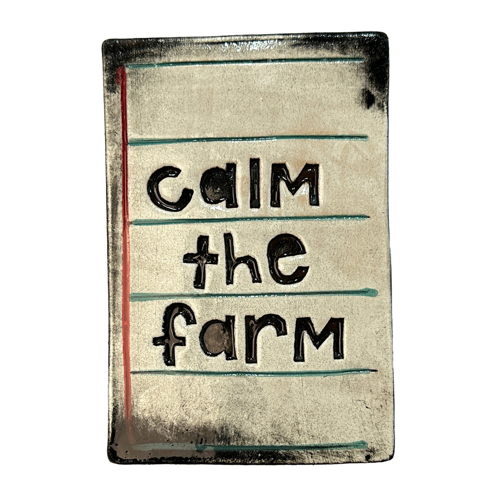Handmade Rectangular Ceramic - CALM THE FARM – Nature Shop UK