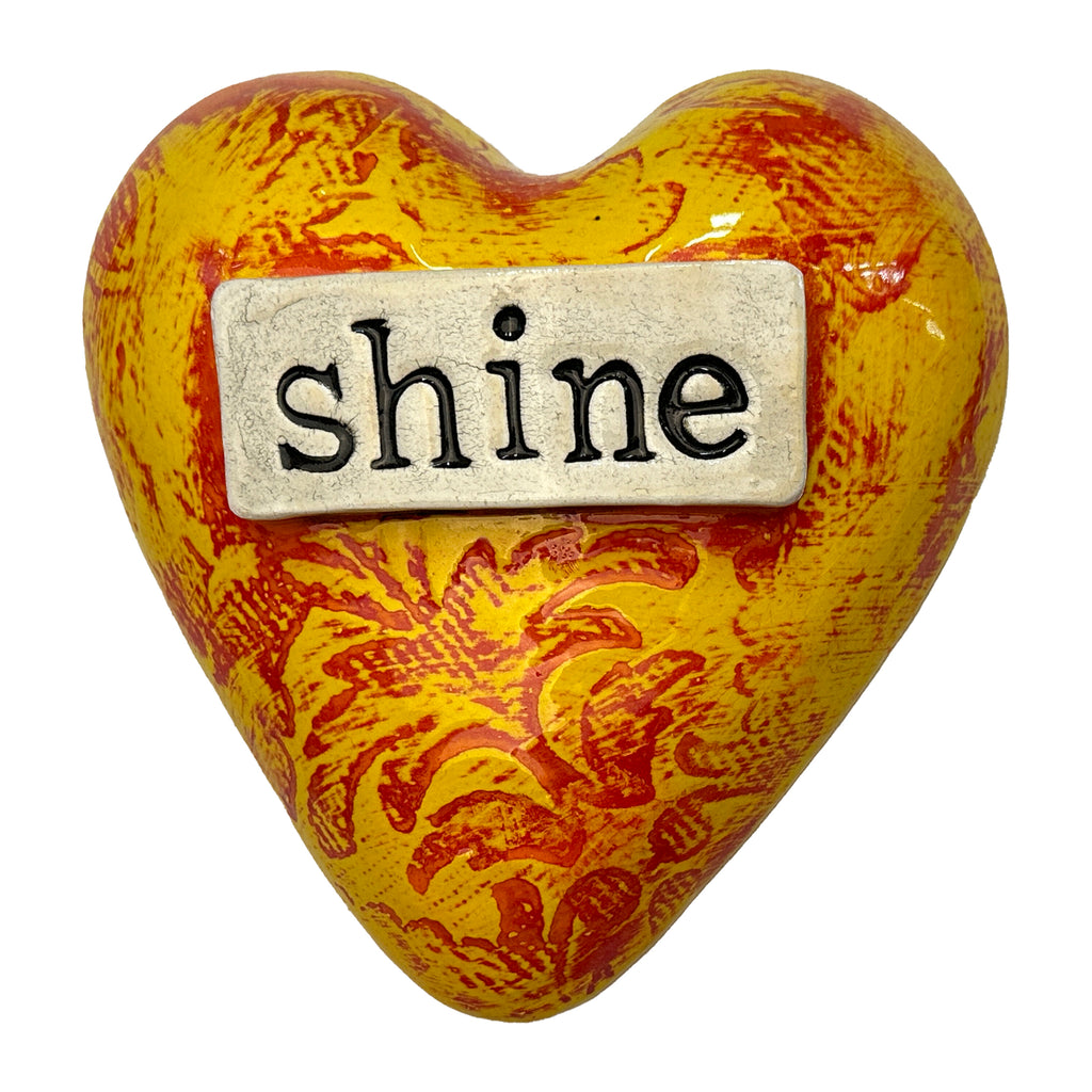 Handmade Ceramic Heart - SHINE – Nature Shop UK